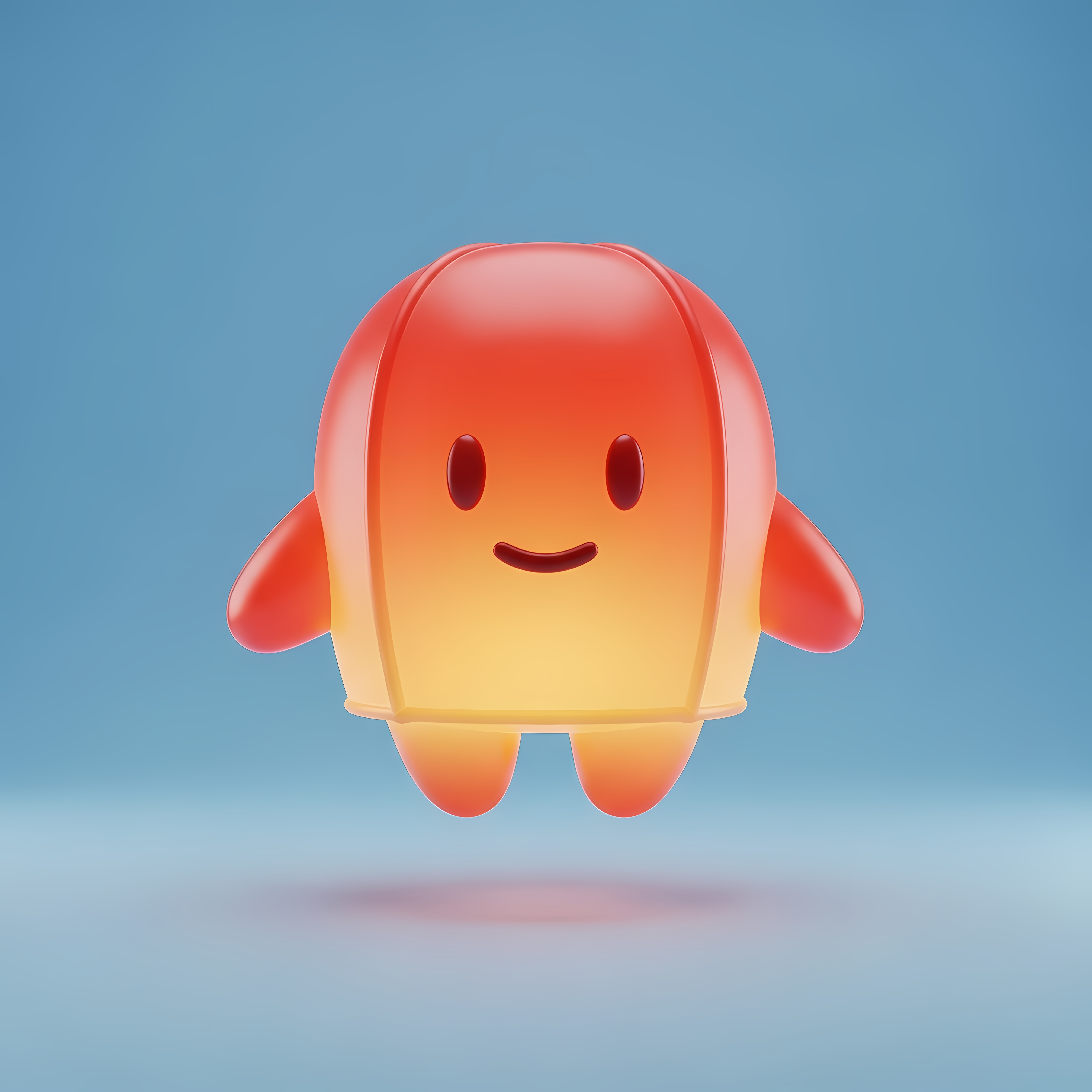 Jelly Character Render 3D Image on Lummi
