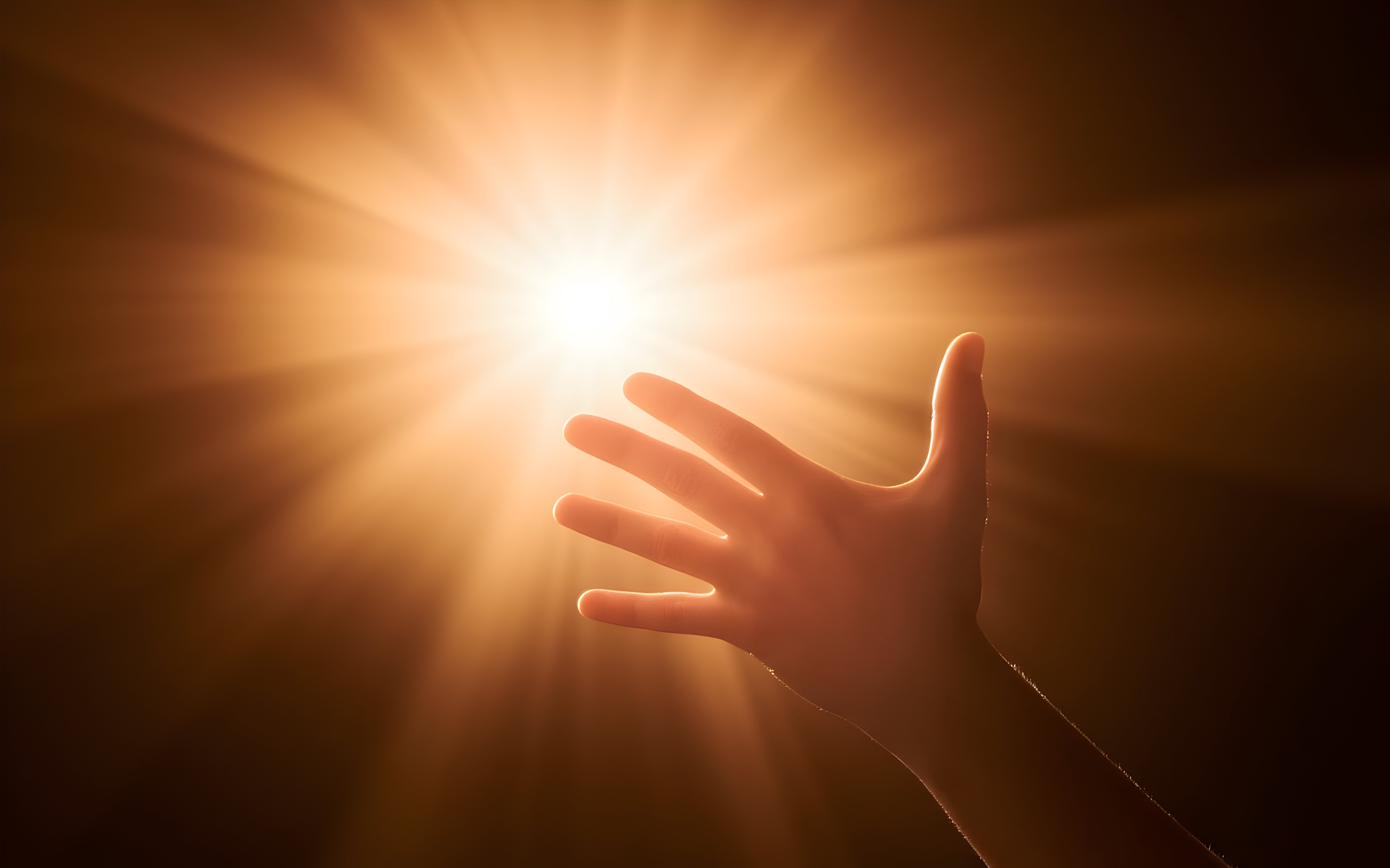 Hand Reaching Light Photo on Lummi