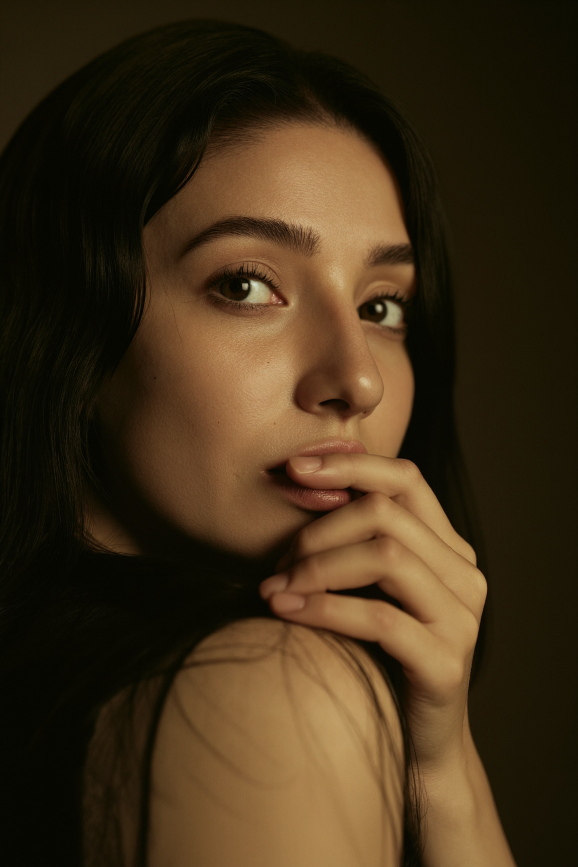 Contemplative Portrait of a Woman Photo on Lummi