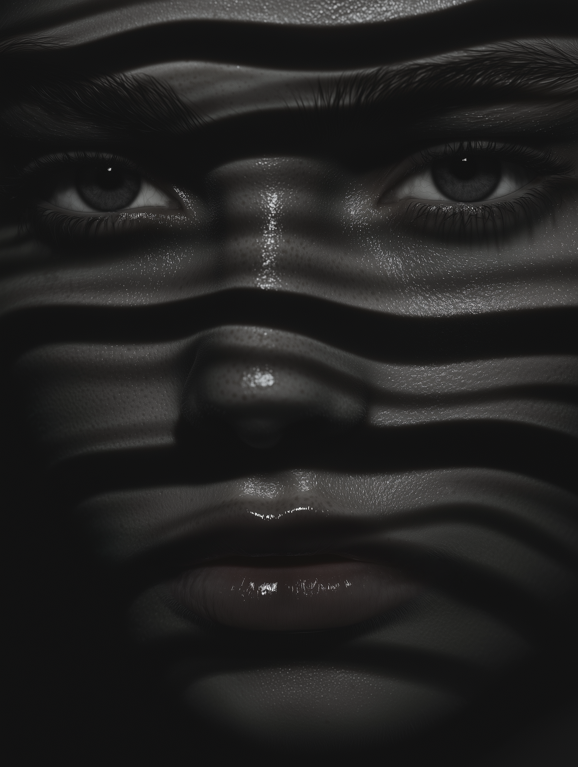 Dramatic Face Close-Up Photo on Lummi