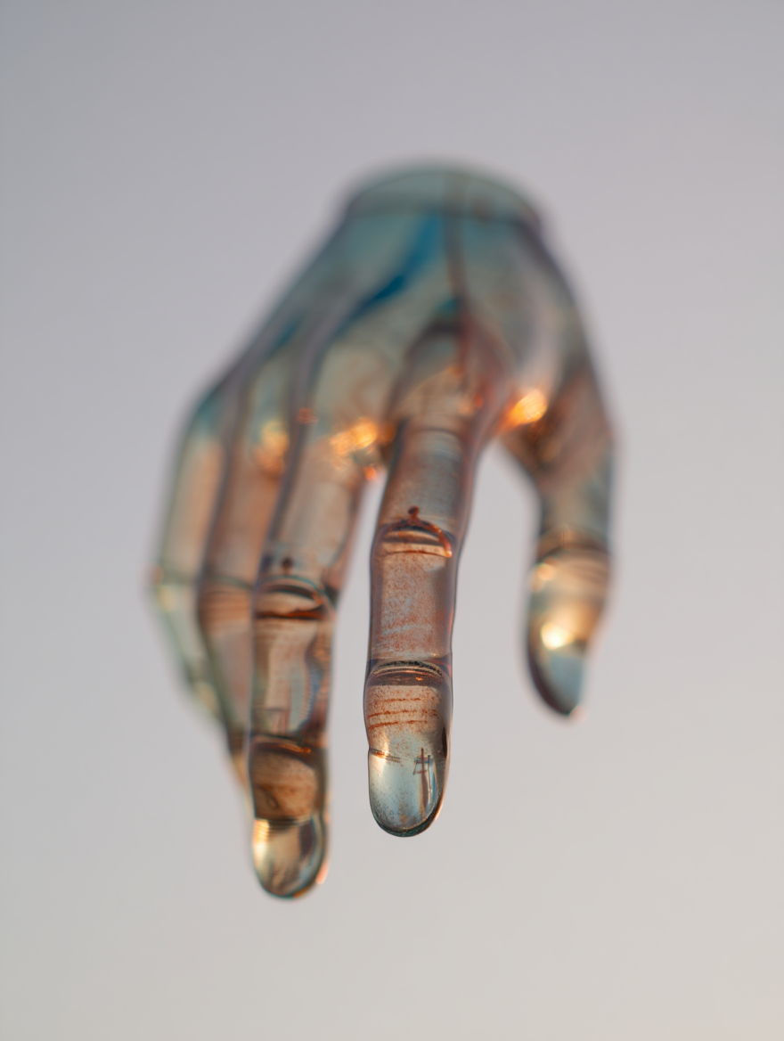 Ethereal Glass Hand Photo on Lummi