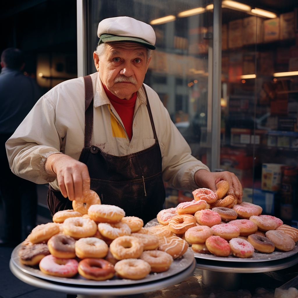 Lummi Photo - The Earnest Baker's Doughnut Display