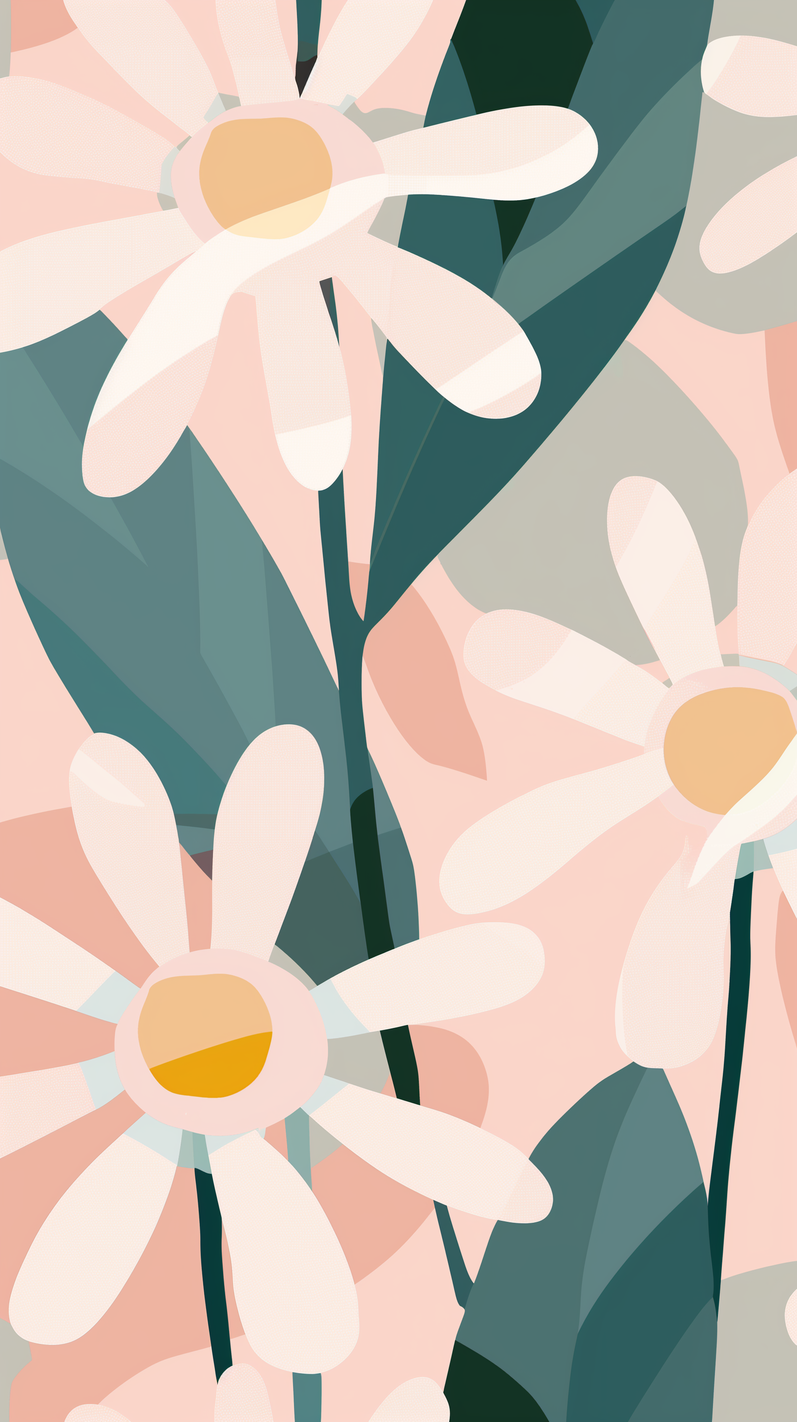 Stylized Daisy Artwork Illustration on Lummi