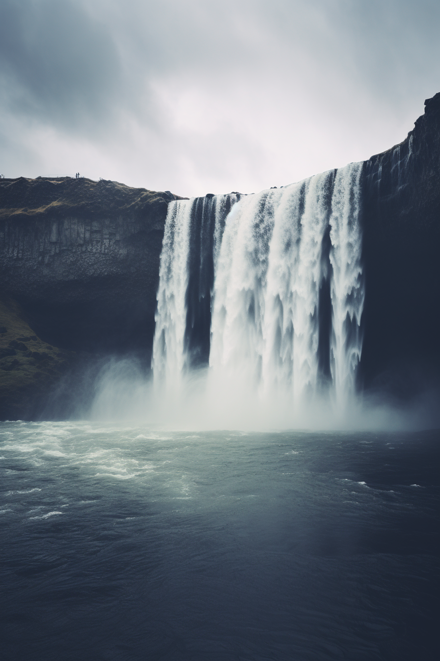 Majestic Cascade: Scale and Splendor Photo on Lummi