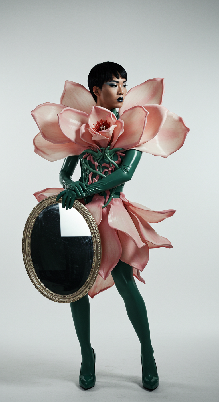 Floral Costume Portrait Photo on Lummi