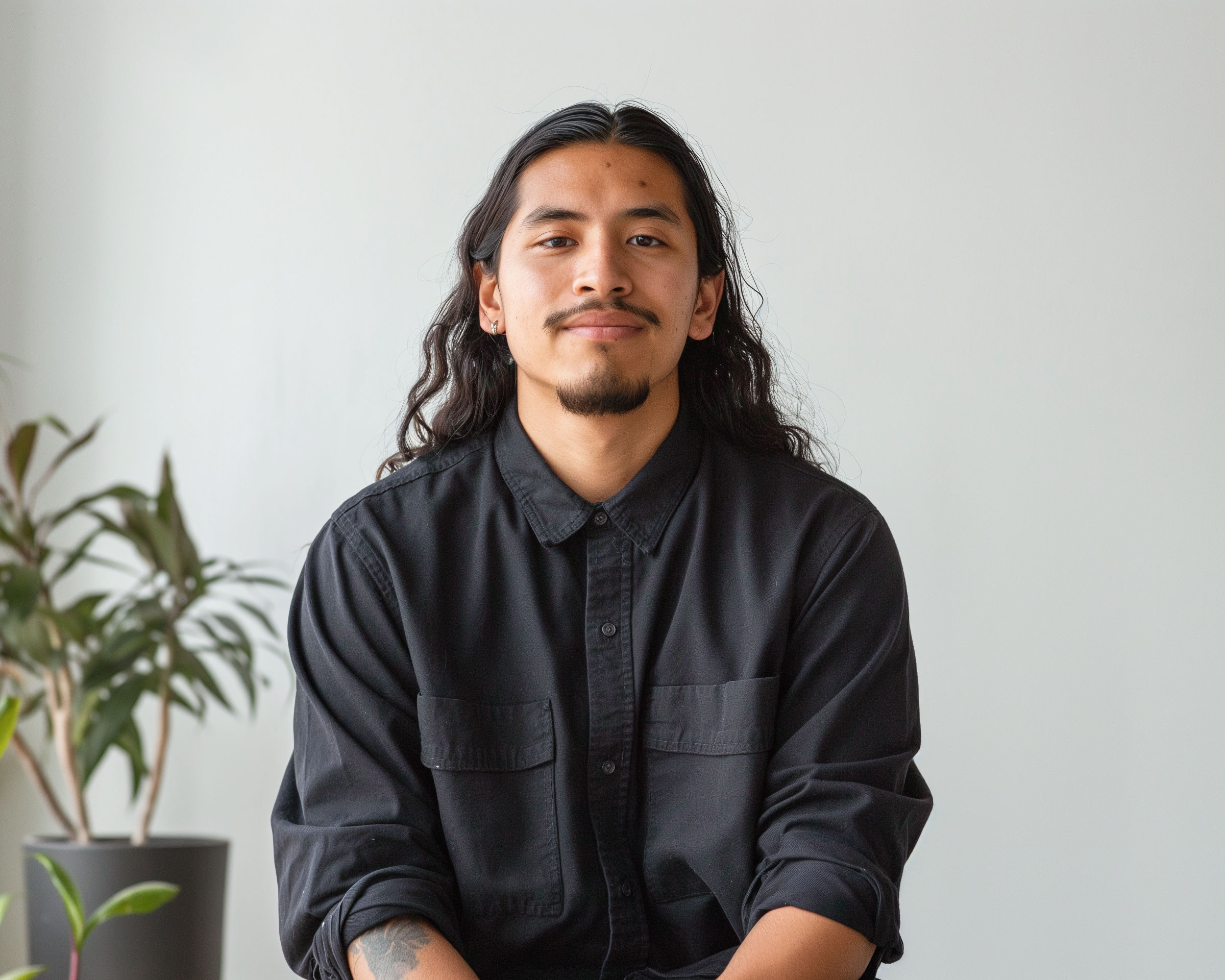 Young Man with Calm Demeanor Photo on Lummi