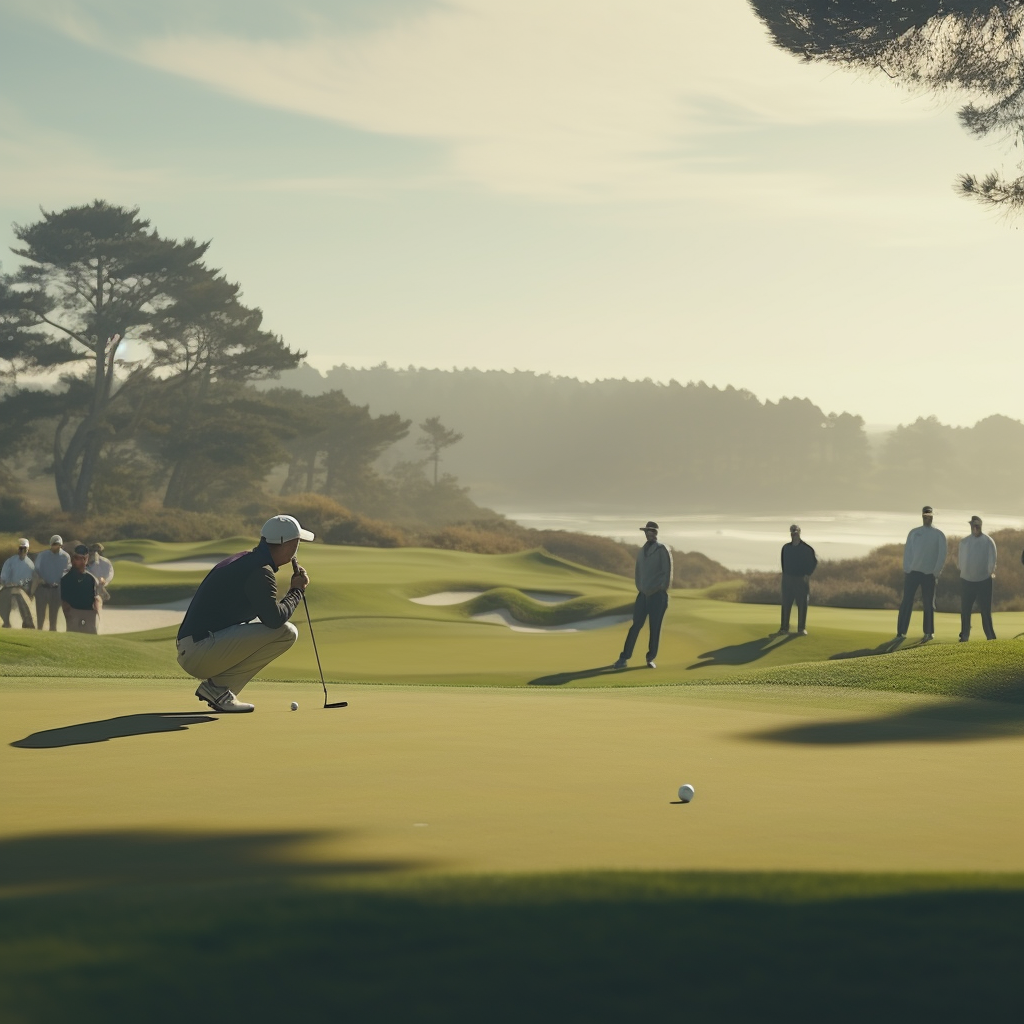 Intense Preparation at Serene Golf Course Photo on Lummi