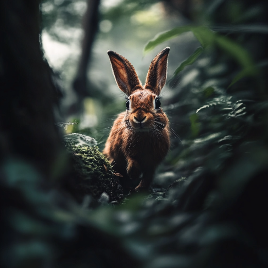 Lummi Photo - Rabbit in Forest