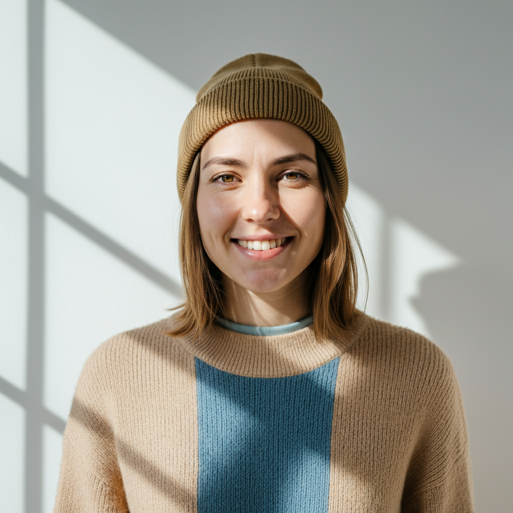 Warm Smile in Natural Light Photo on Lummi