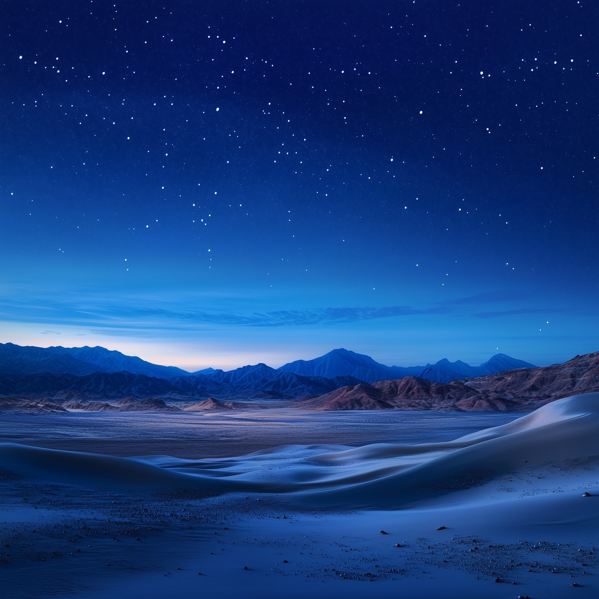 Starry Desert Nightscape Photo on Lummi