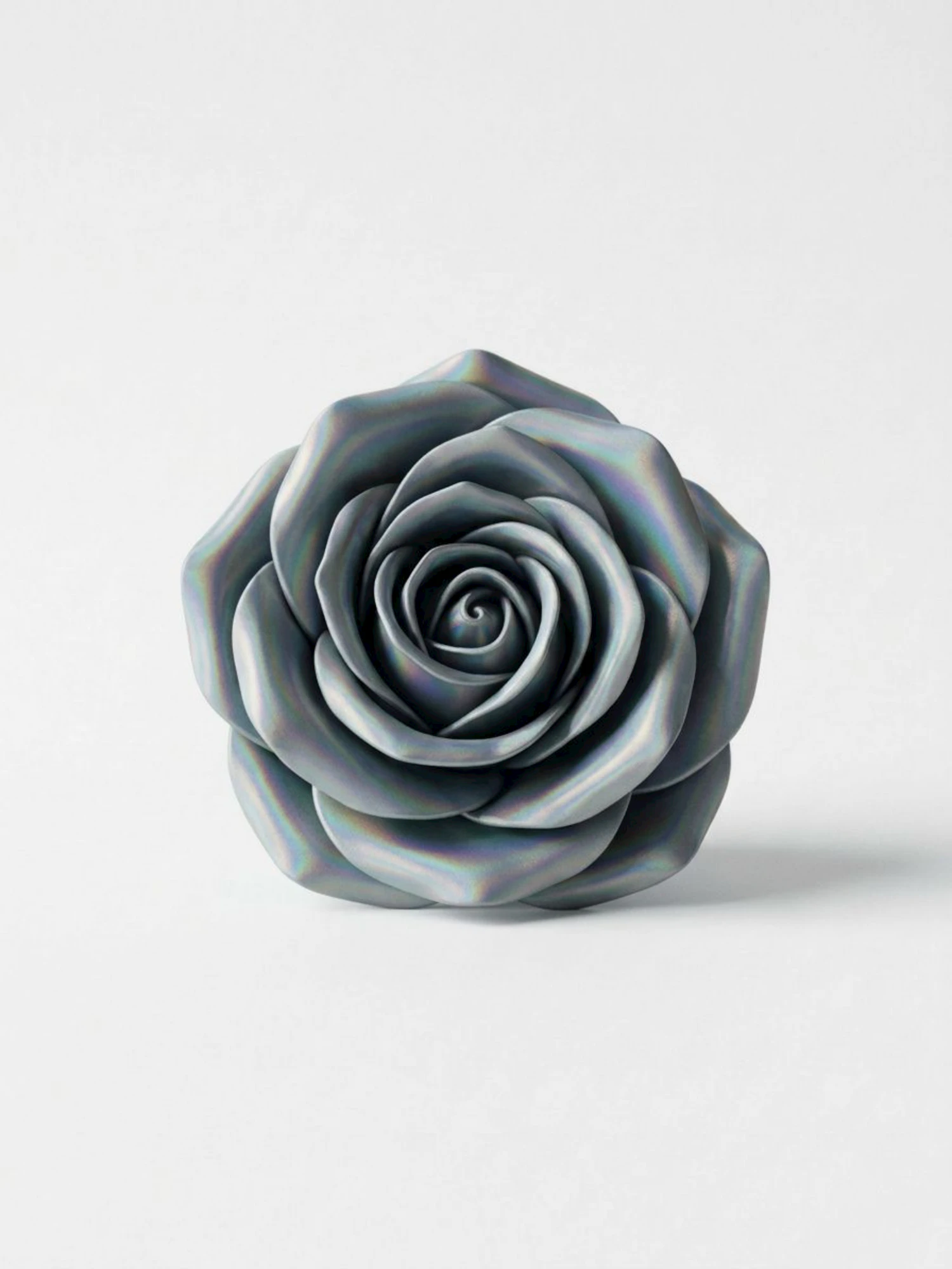 Metallic Rose Sculpture Photo on Lummi