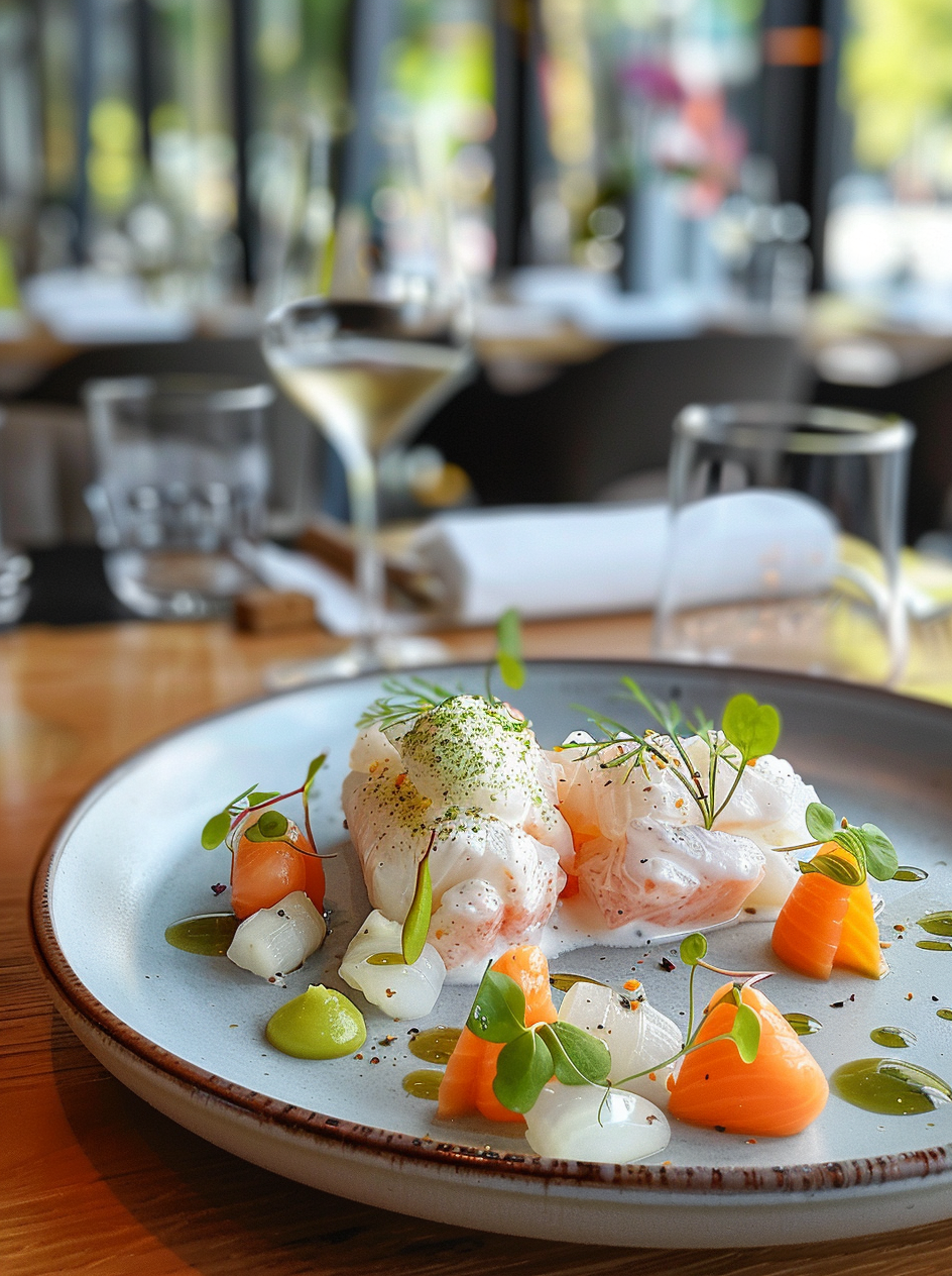 Elegant Seafood Presentation Photo on Lummi