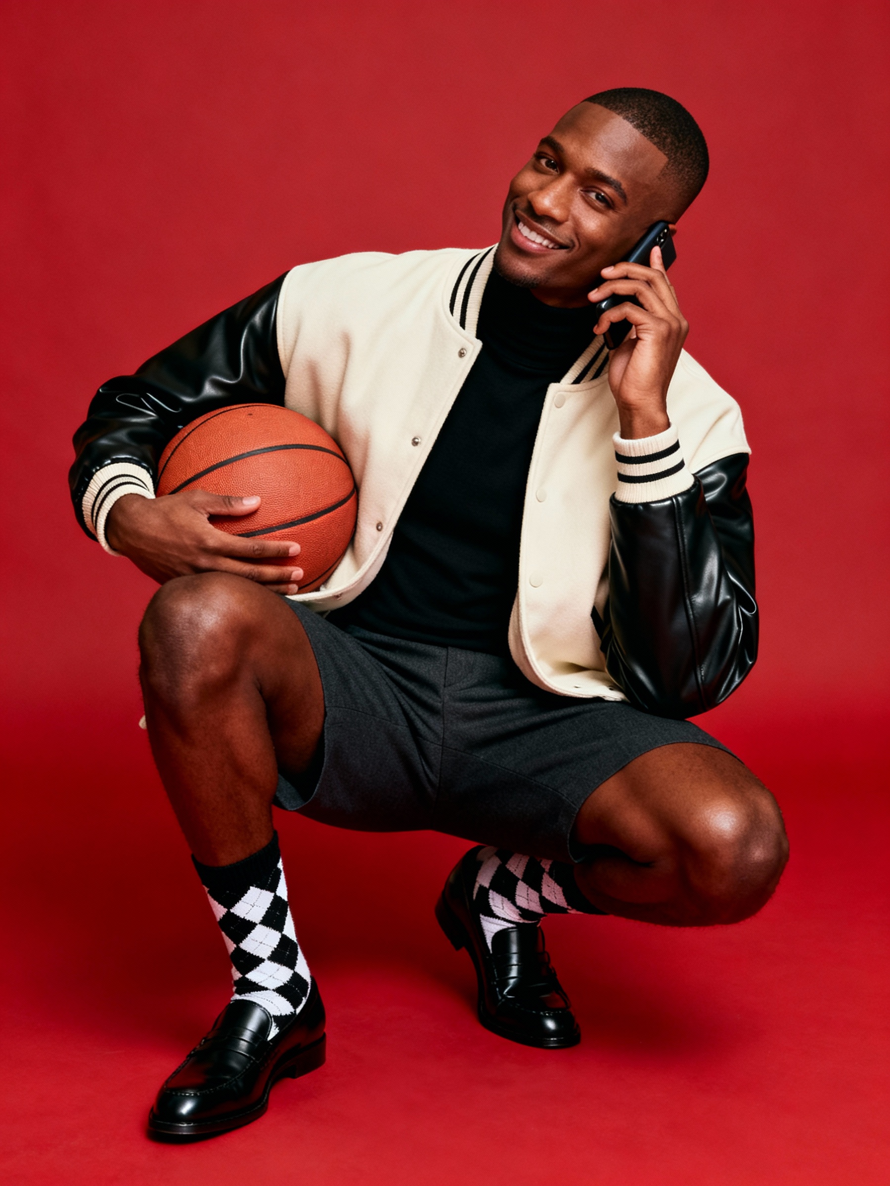 Stylish Basketball Pose Photo on Lummi