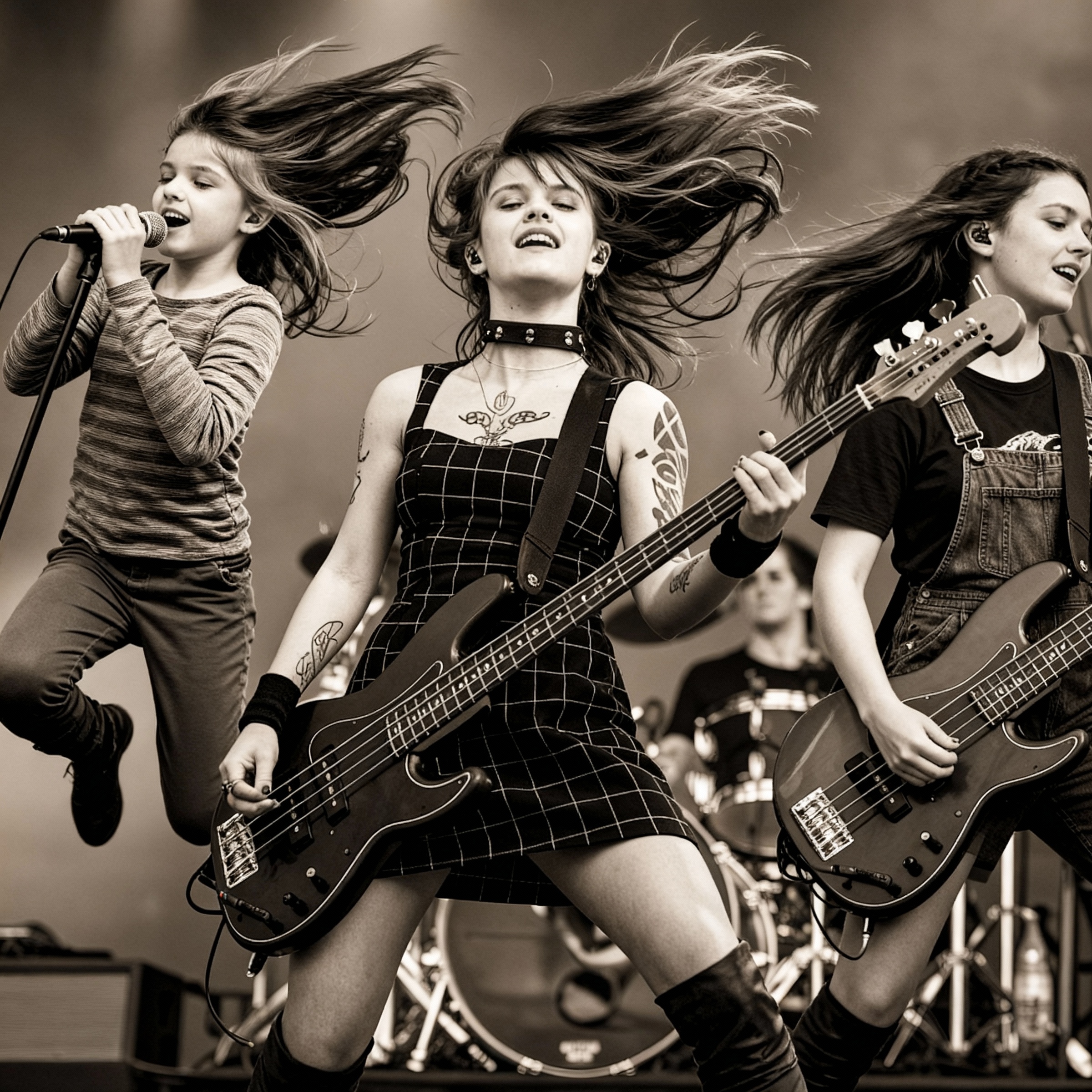 Energetic Band Performance Photo on Lummi