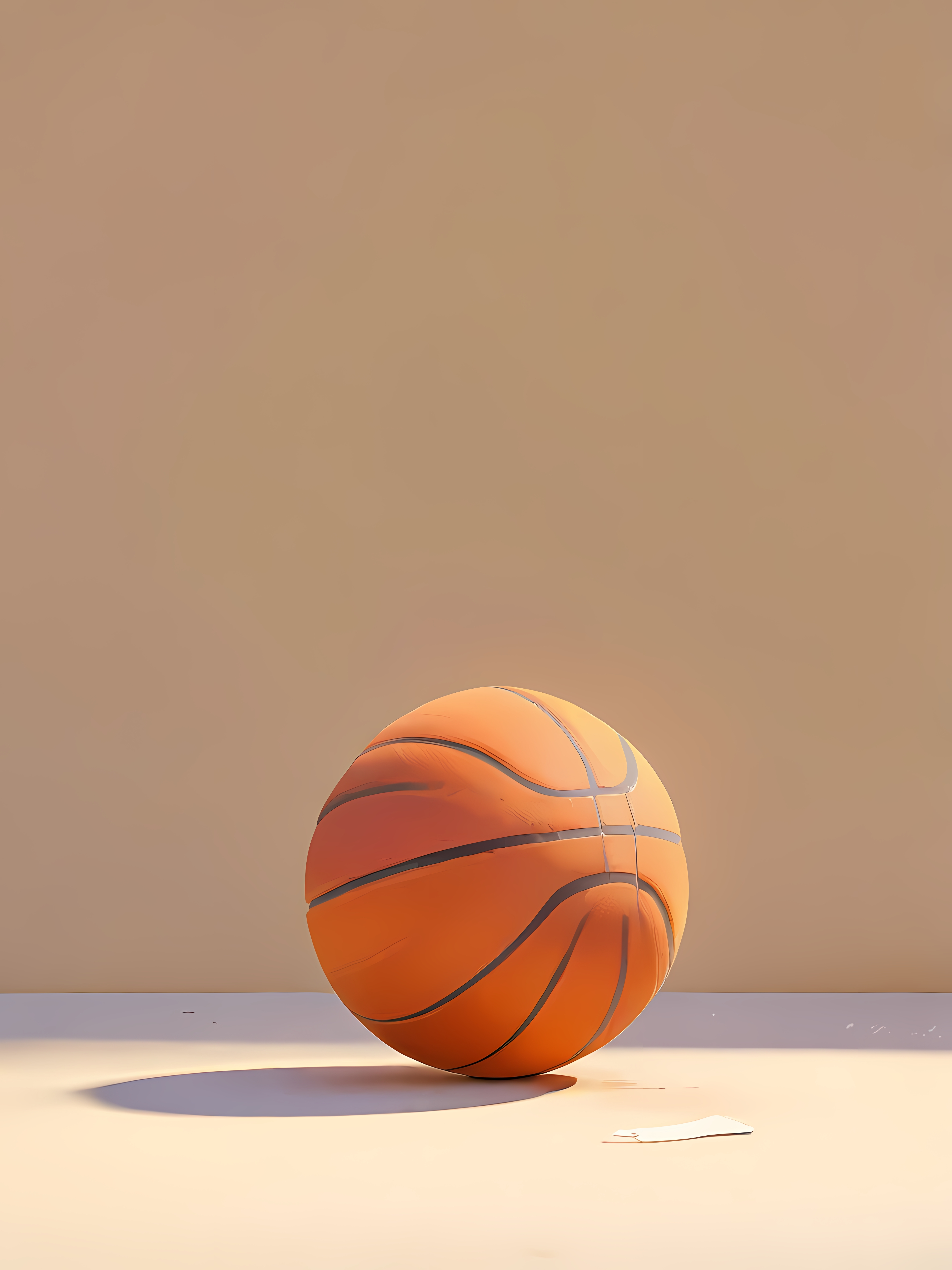 Minimalist Basketball Scene Illustration on Lummi