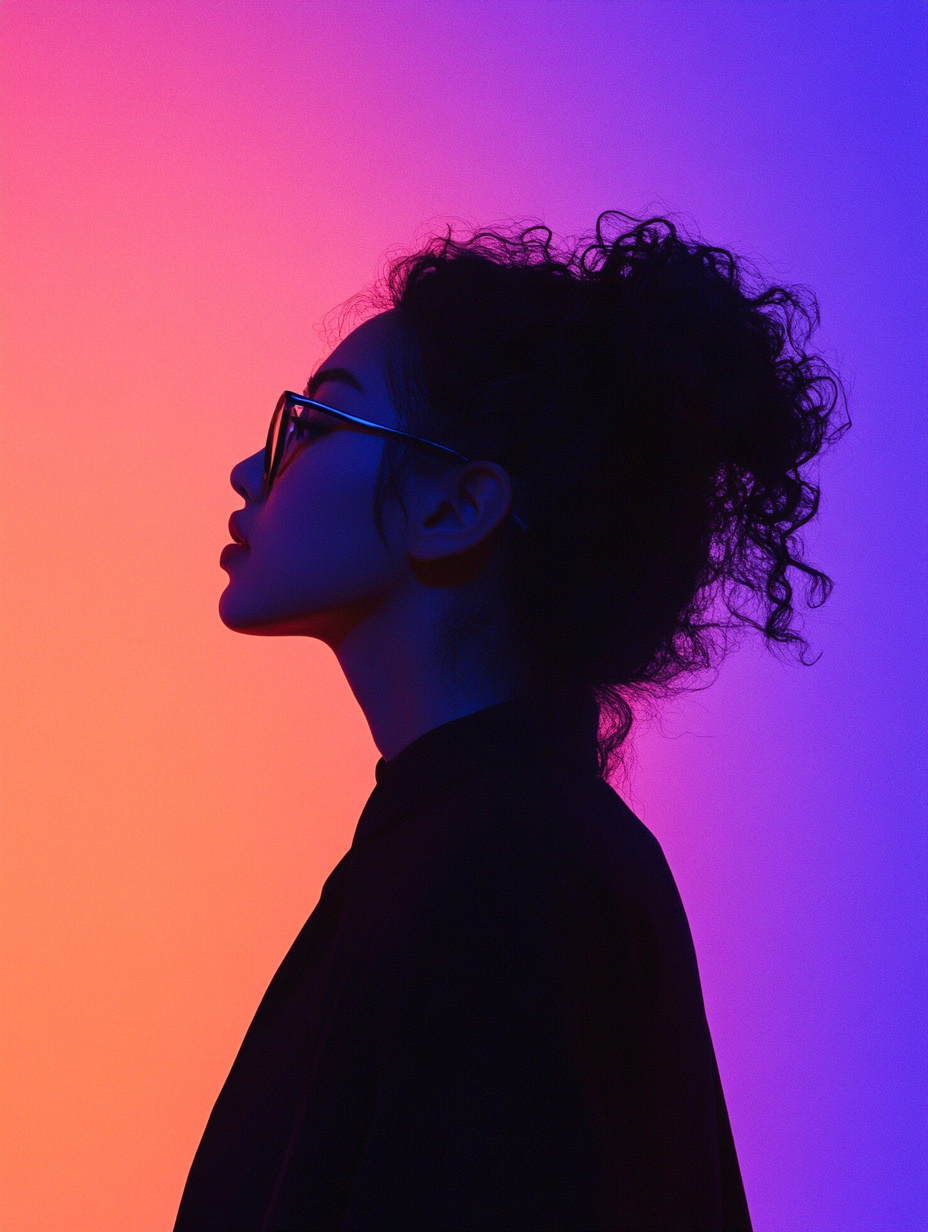 Silhouette Gradient Profile Photo on Lummi