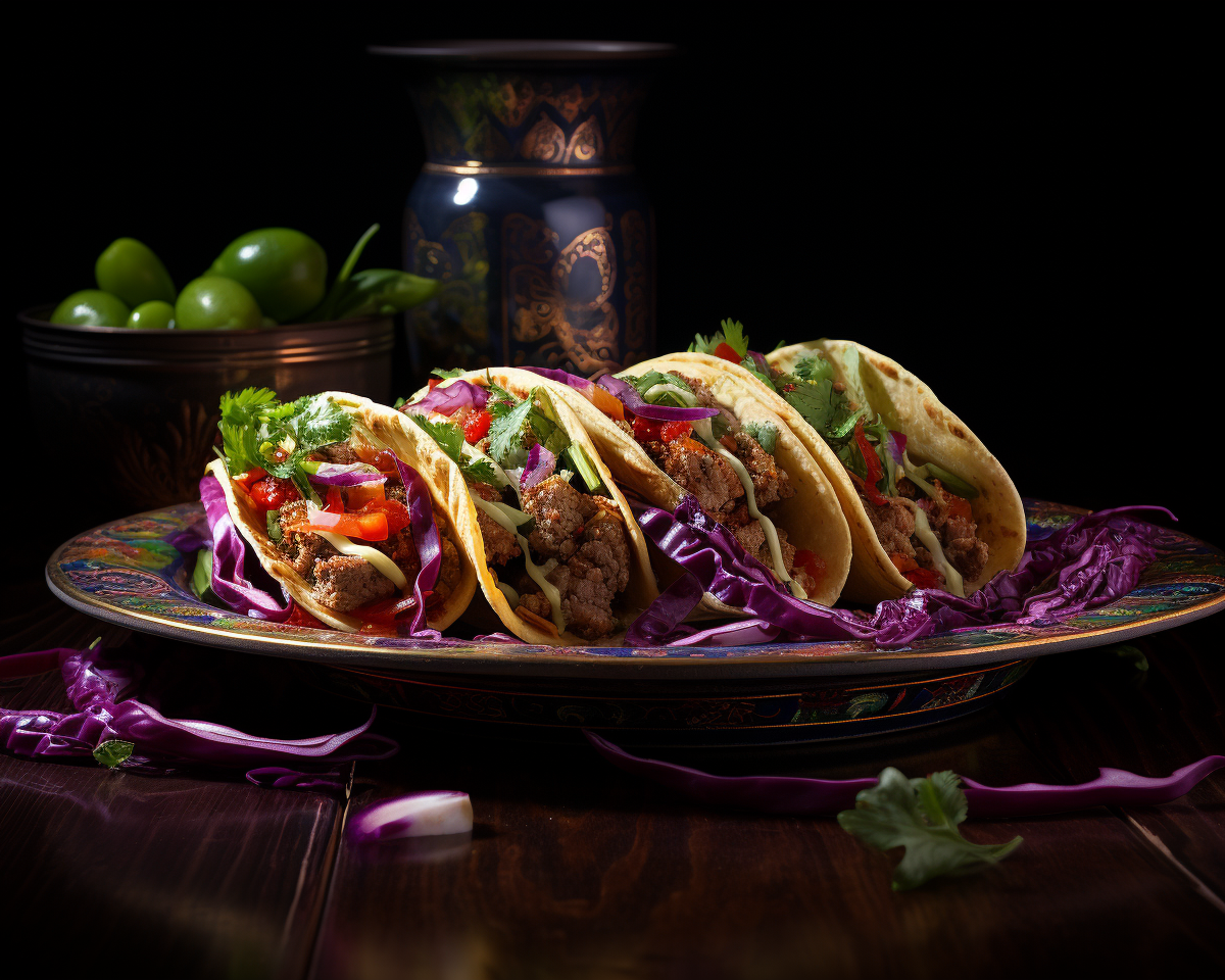 Artistic Gourmet Taco Platter Photo on Lummi