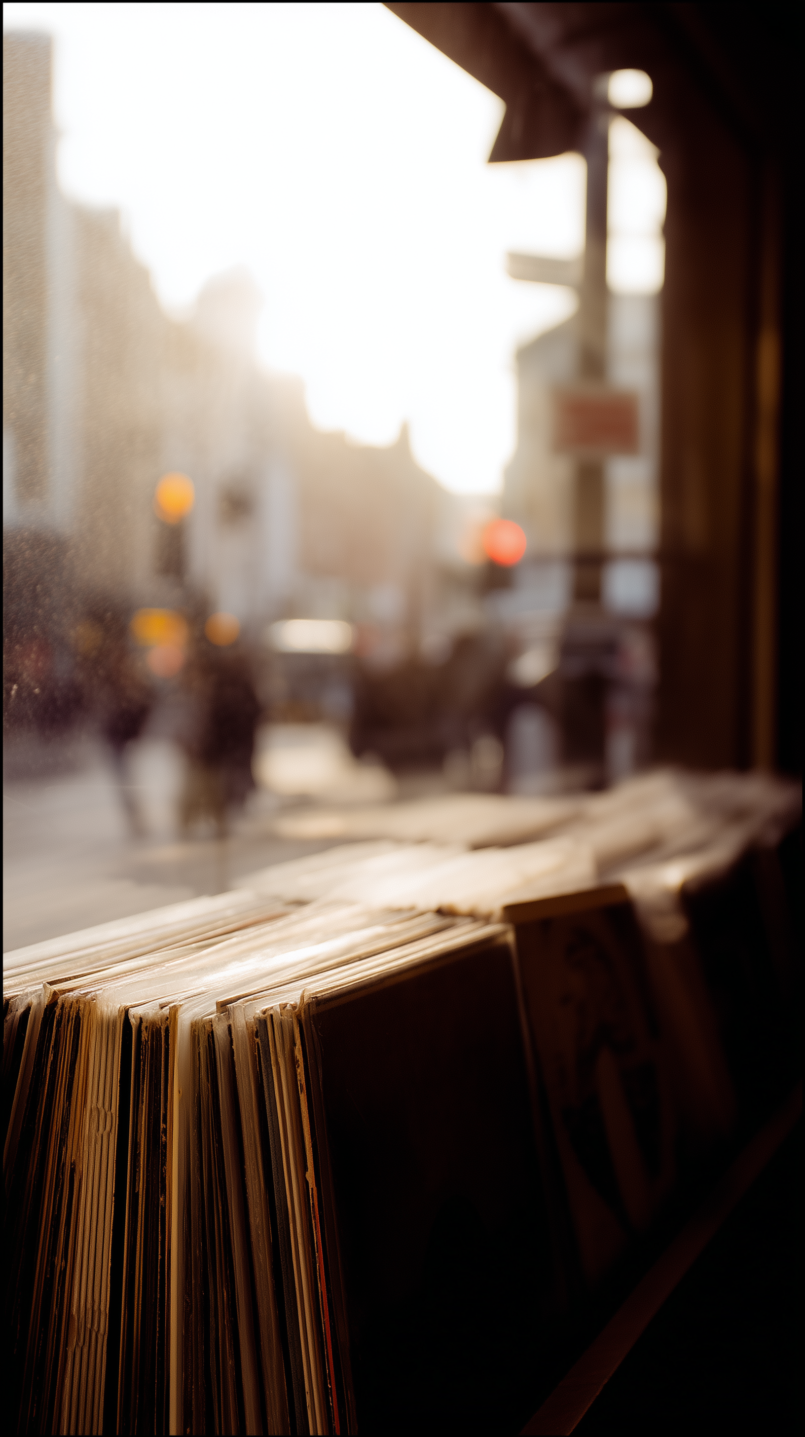 Vintage Record Store Scene Photo on Lummi