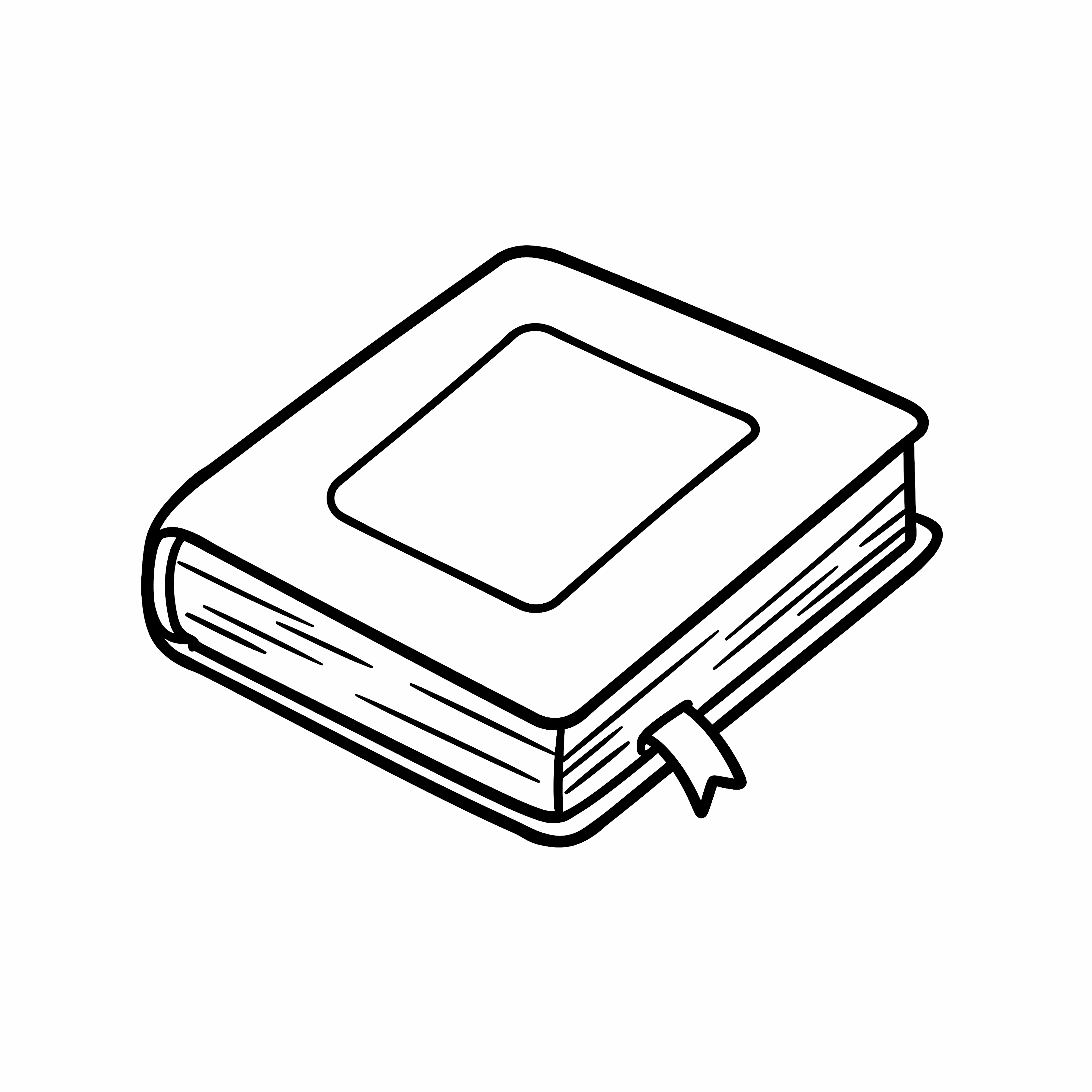 Line Drawing of Book Illustration on Lummi