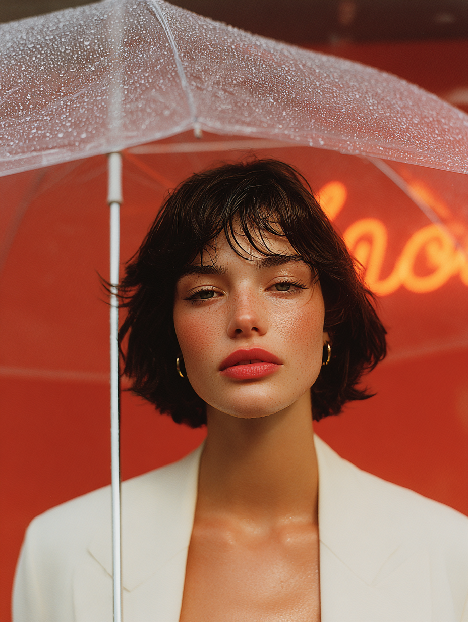 Umbrella Portrait Scene Photo on Lummi