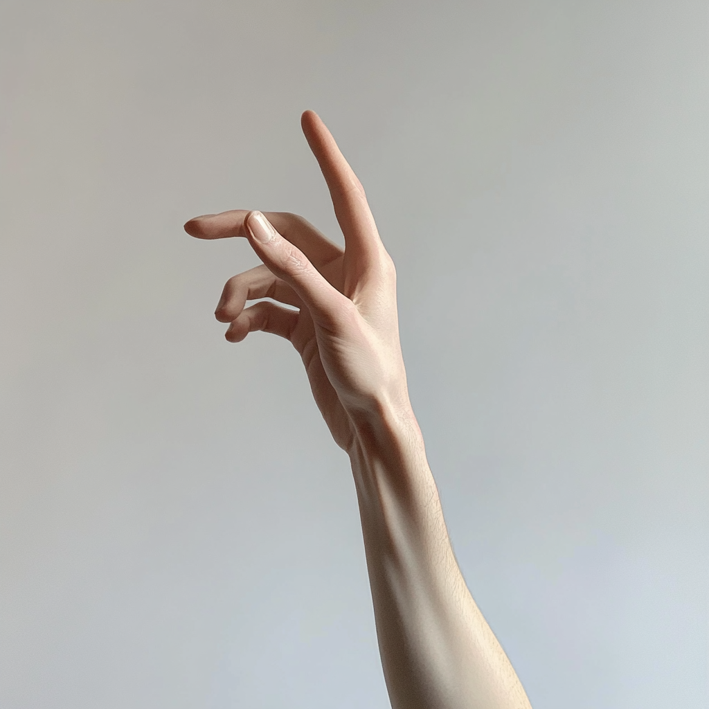 Elegant Hand Pose Photo on Lummi