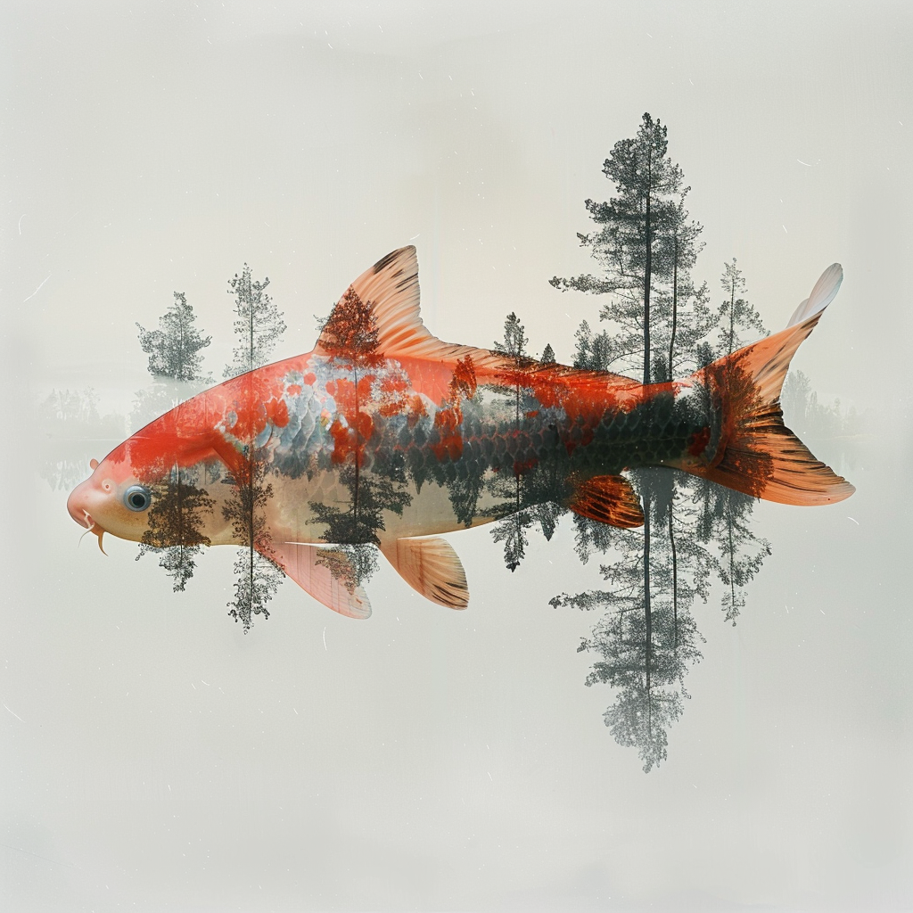 Lummi Illustration - Forest Fish Fusion