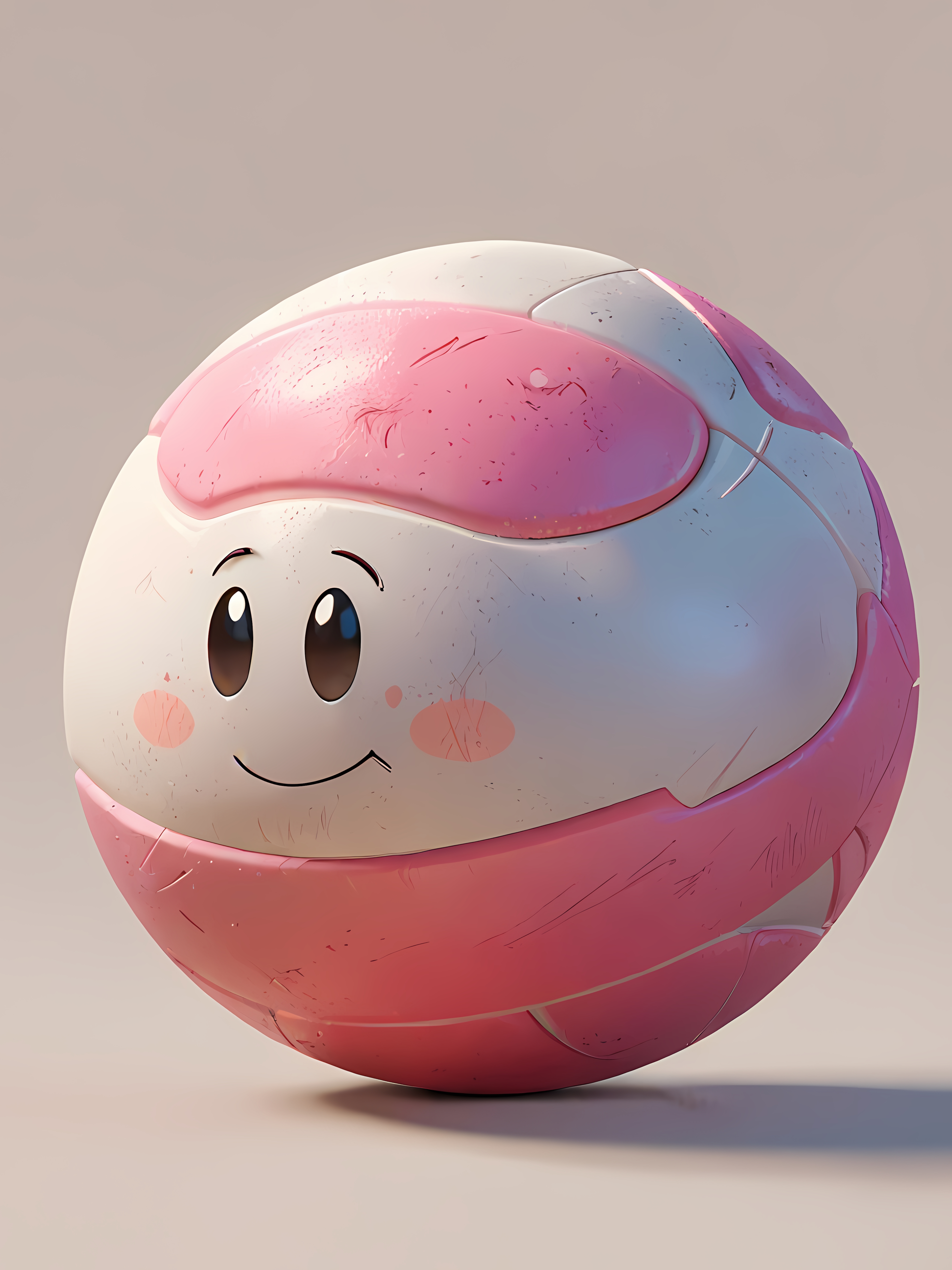 Cute 3D Spherical Character Illustration on Lummi