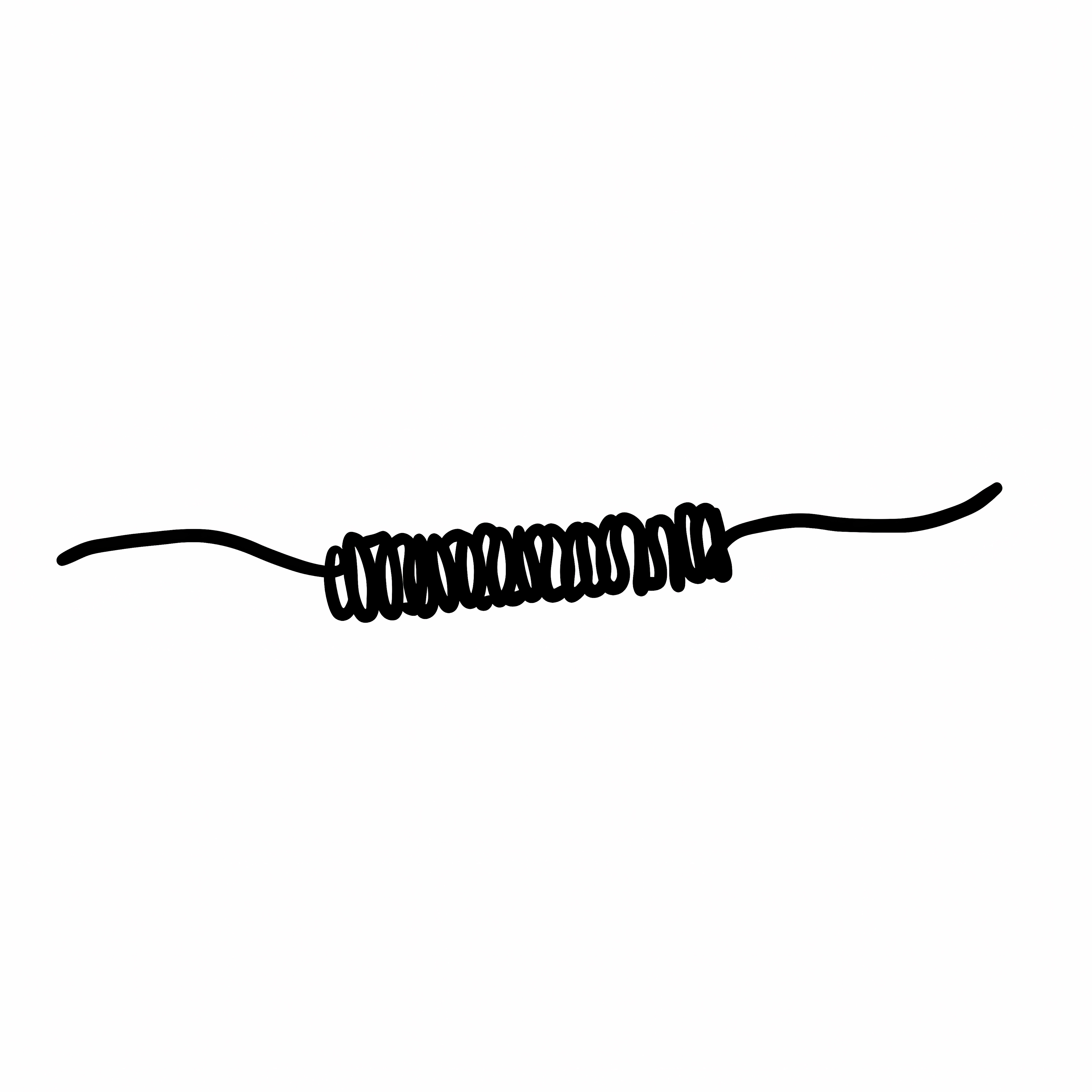 Coiled Wire Drawing Illustration on Lummi