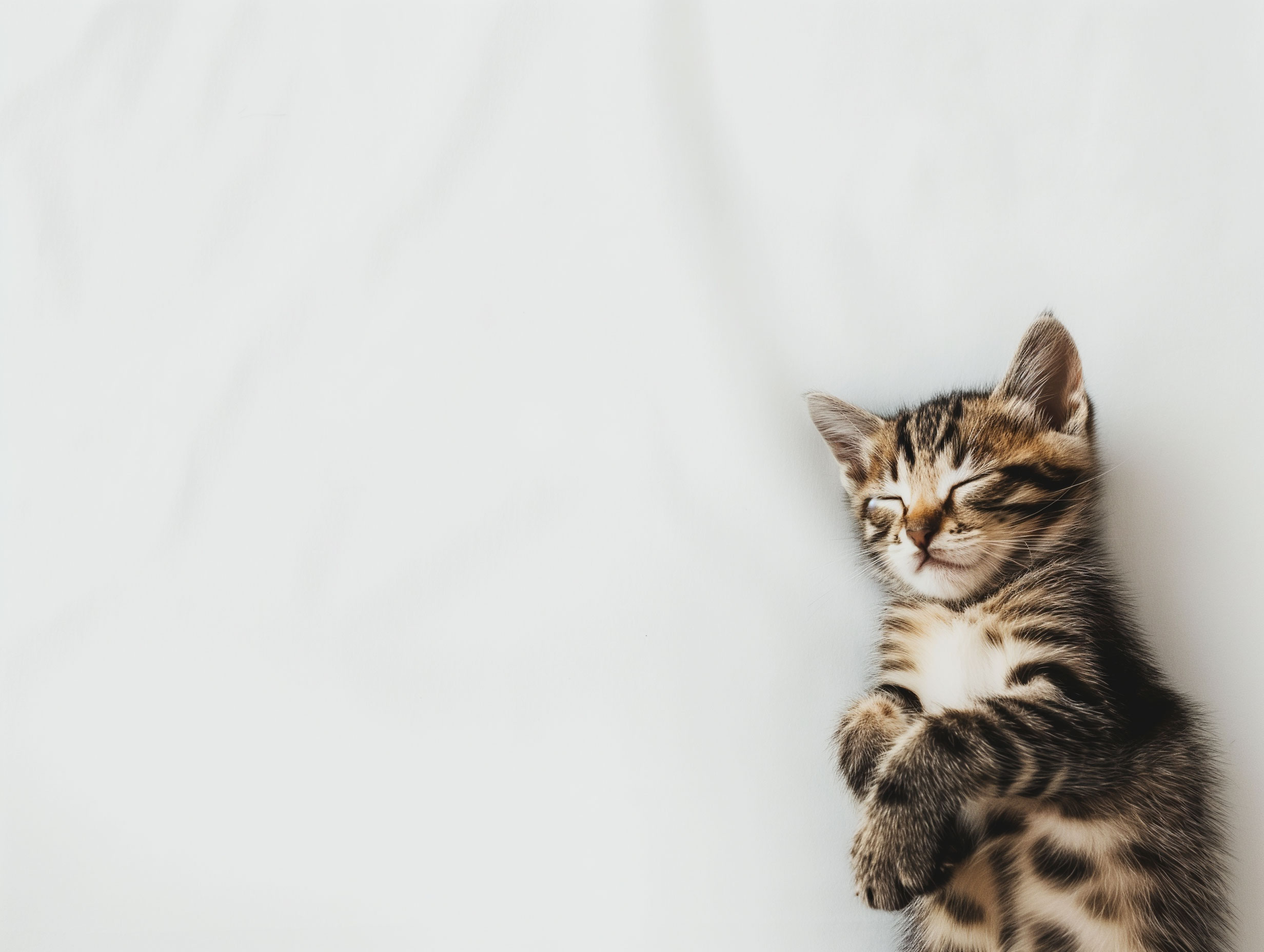 Peaceful Sleeping Kitten Photo on Lummi