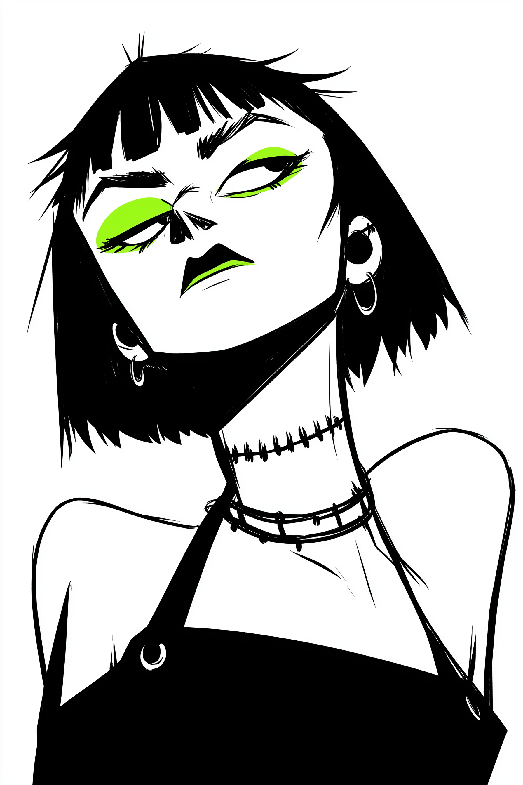 Edgy Portrait Illustration on Lummi
