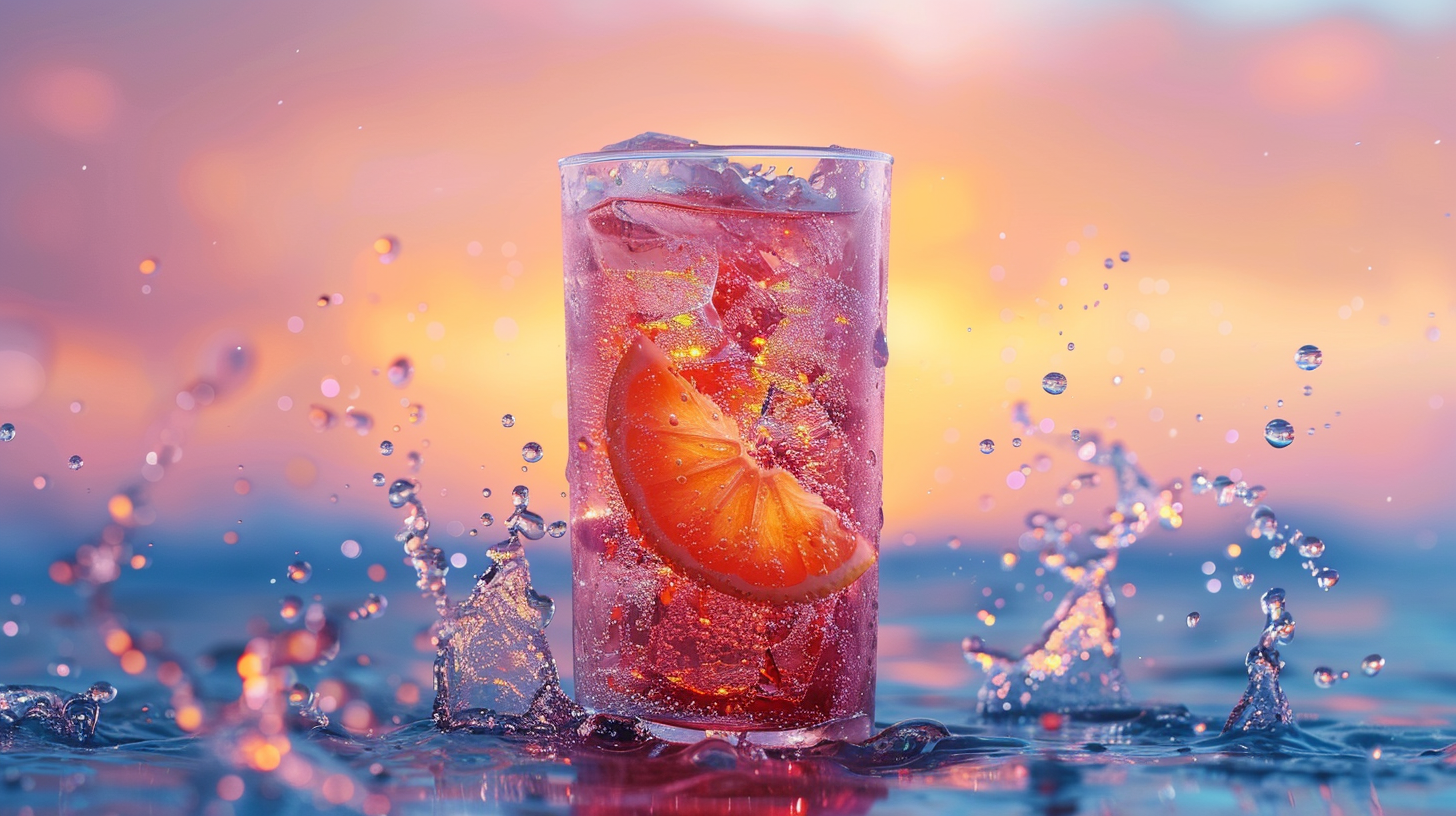 Refreshing Citrus Beverage Close-Up Photo on Lummi