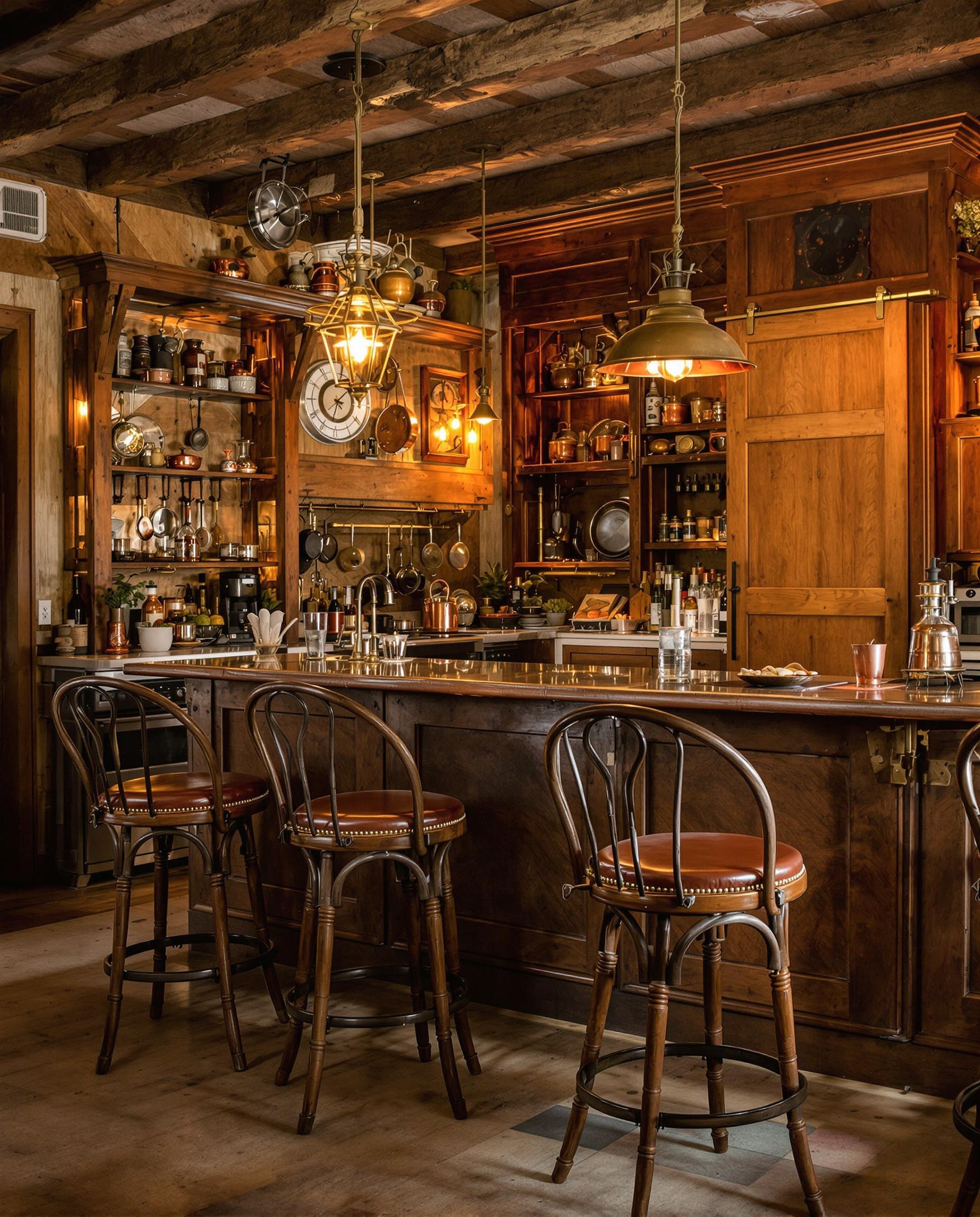 Rustic Bar Interior Photo on Lummi