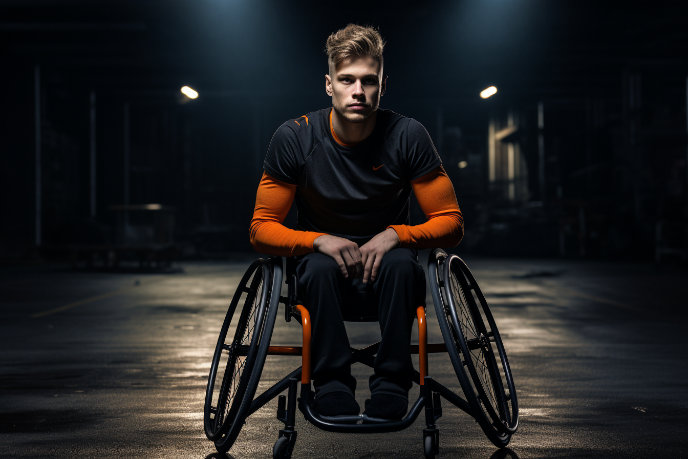 Determined Athlete in a Wheelchair Photo on Lummi