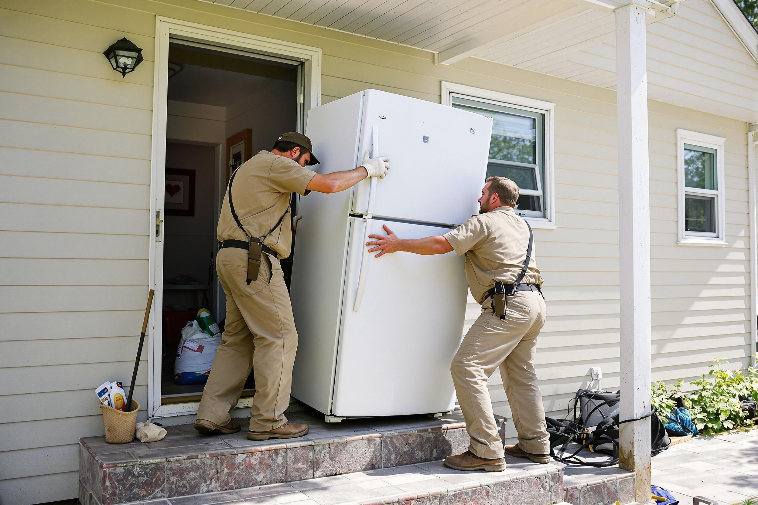 Moving a Refrigerator Photo on Lummi