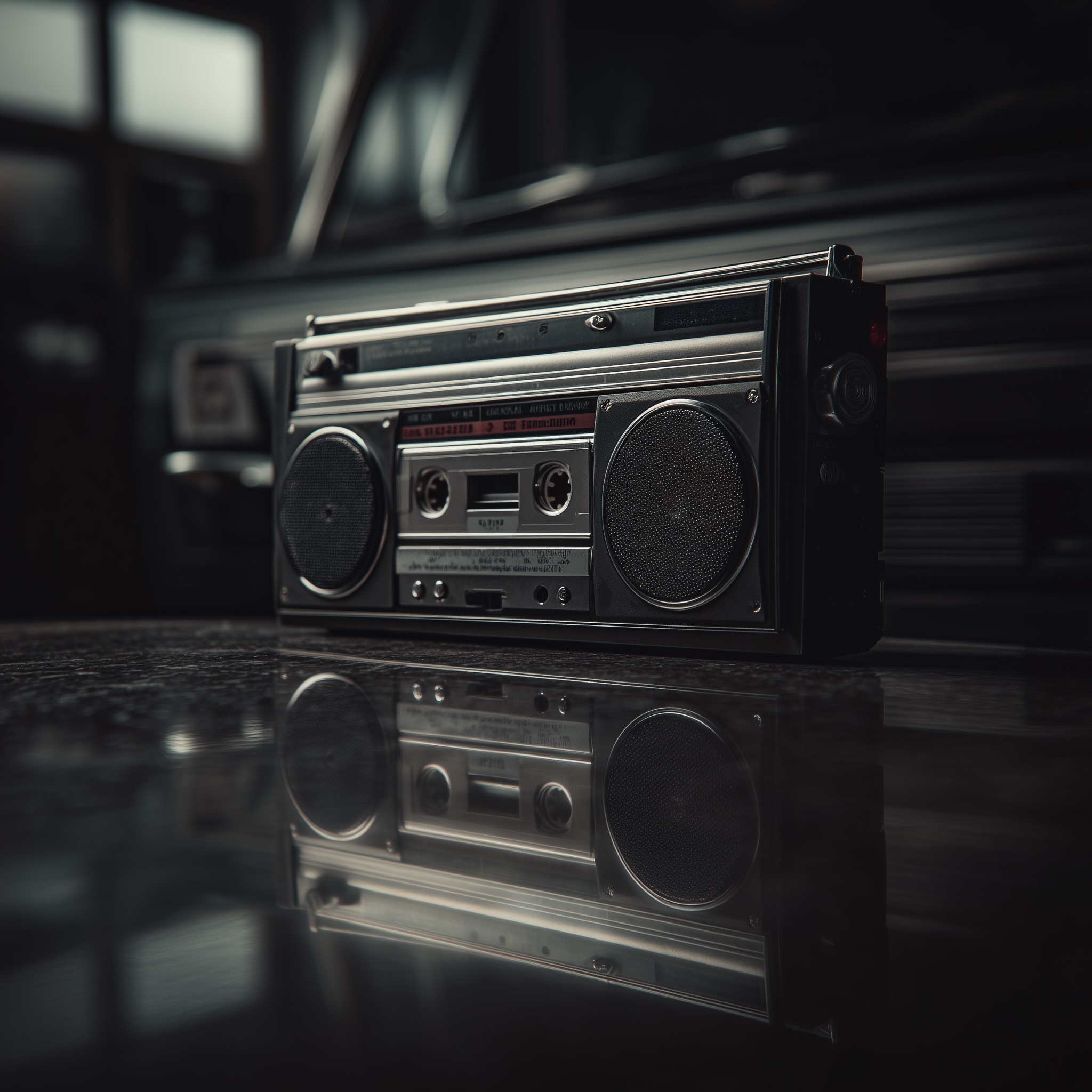 Vintage Boombox Display Photo on Lummi