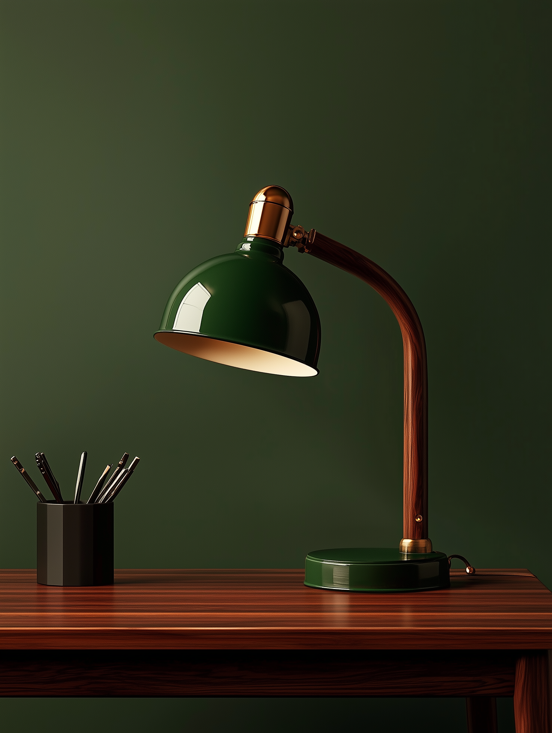 Vintage Desk Lamp Scene Photo on Lummi