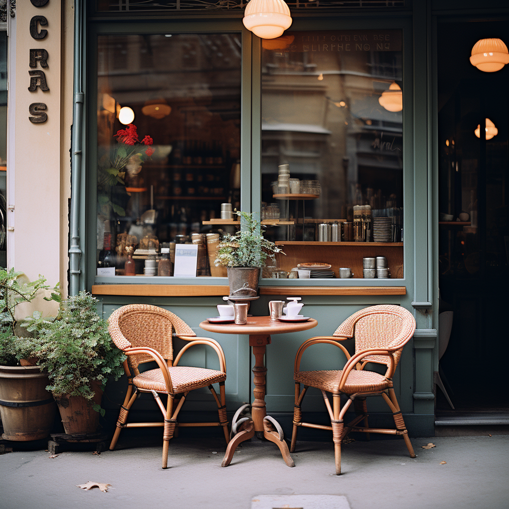 Serene Retreat Café Scene Photo on Lummi