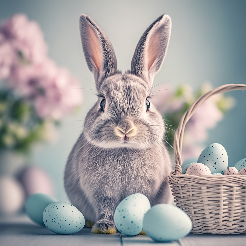 Easter Bunny Scene Photo on Lummi