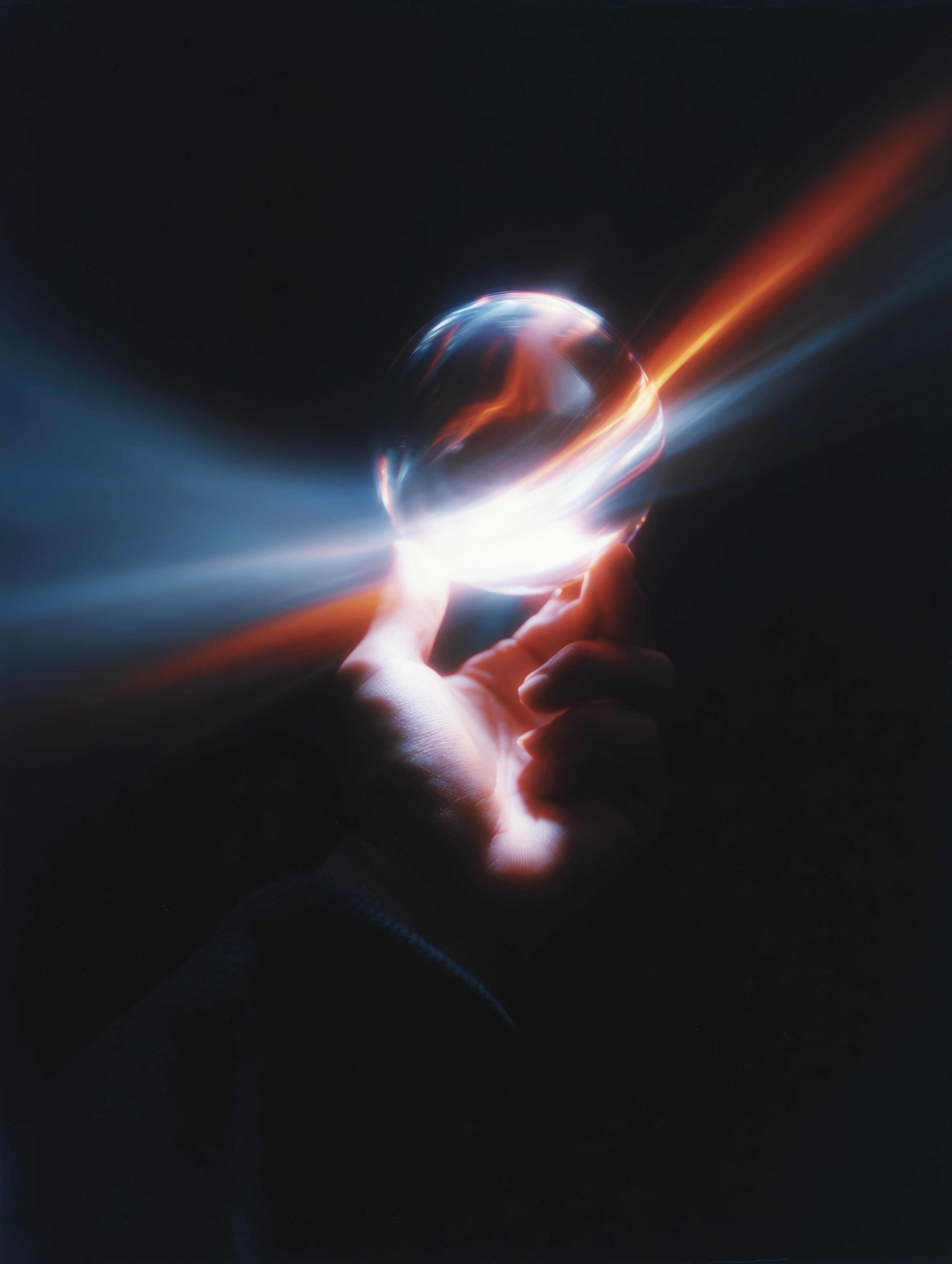 Glowing Orb in Hand Photo on Lummi
